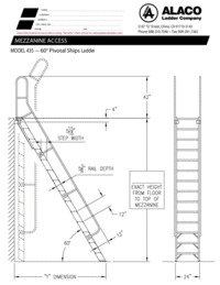 ALACO Ladder Co. CAD Metal Ladders - Mezzanine Access | ARCAT