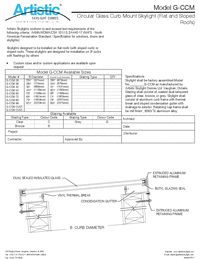 Building Product: Circular Glass Curb Mount Skylight - Model G-CCM ...