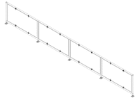 Stainless Steel And Glass Railing Detail Autocad Dwg