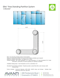 Building Product: Freestanding Glass Partition System - Elite™ [1035638 ...