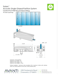 Building Product: Frameless Glass Partition Systems - Solare™ Single ...