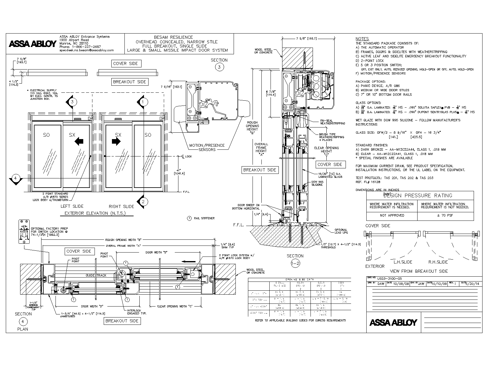 ASSA ABLOY Entrance Systems CAD Resilience Series Sliding Doors | ARCAT