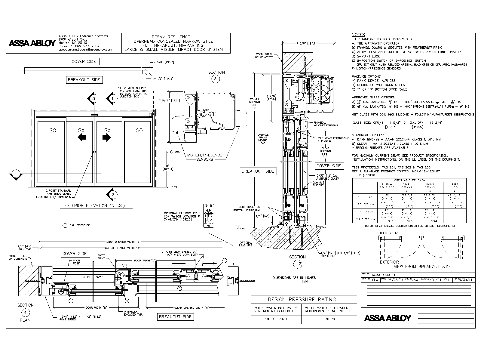 ASSA ABLOY Entrance Systems CAD Resilience Series Sliding Doors | ARCAT