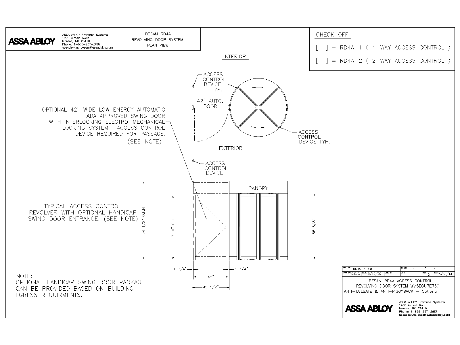 ASSA ABLOY Entrance Systems CAD | ARCAT