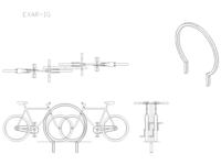 Bicycle Racks - Furnishings - Download Free CAD Drawings, AutoCad ...