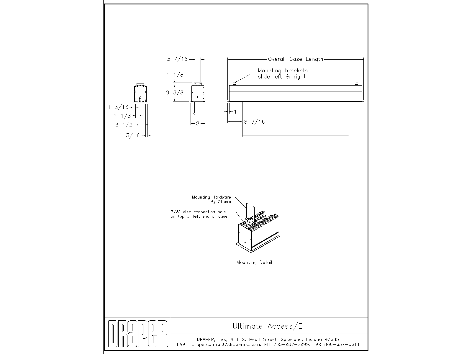 Downloads for Draper Inc., Cad files (ref: Q:autocad Projection Screens ...