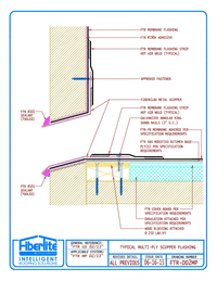 Scupper Flashing Detail Dwg