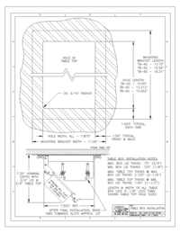 Building Product: Table Boxes - TB Tilt Up Units [102e064] | ARCAT
