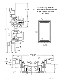 Vinyl Windows - Openings - CAD Drawing | AutoCAD Blocks | ARCAT