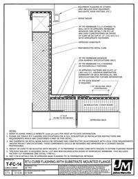 Johns Manville Roofing System CAD TPO Flashing Curb and Corner Details ...