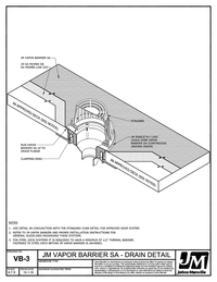 Johns Manville Roofing System CAD Vapor Barrier Details | ARCAT