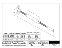 Building Product: Decko Deck Toggle Turnbuckle [101c696], CAD | ARCAT