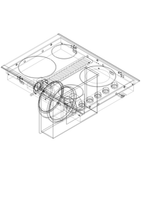 Downloads for KitchenAid Appliances, Cad files (ref: Q:2 burner cooktop ...