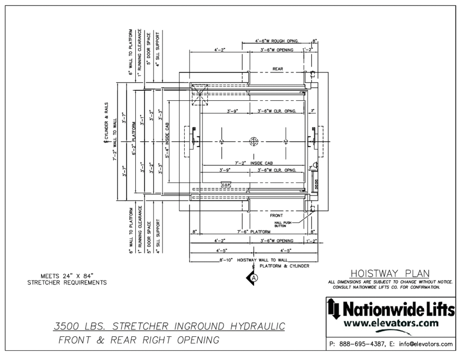 Hydraulic Passenger Elevators - Conveying Equipment - Download Free CAD ...