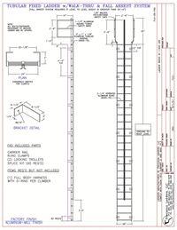 Metal Ladders - Metals - CAD Drawing | AutoCAD Blocks | ARCAT