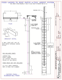 Downloads for Precision Ladders, LLC, Cad files (ref: Q:fixed ladder, 0 ...