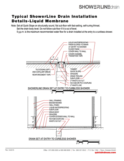 Building Product: ShowerLine System [102872e] | ARCAT