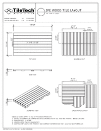 Tile Tech Pavers CAD Roof Pavers and Pedestals - IPE Wood Deck Tiles ...