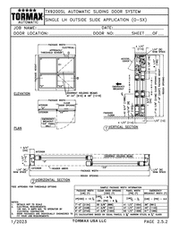 TORMAX USA Inc. CAD TX9200SL Automatic Sliding Door System | ARCAT