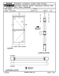Building Product: Automatic Sliding Door - TX9300SL - TORMAX T2 Classic ...