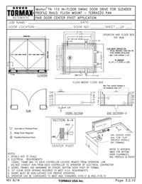 TORMAX USA Inc. CAD iMotion TN 110 In-Floor Swing Door Operator | ARCAT
