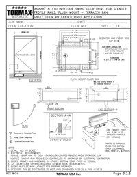 TORMAX USA Inc. CAD iMotion TN 110 In-Floor Swing Door Operator | ARCAT