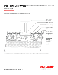 UNILOCK® CAD Flatwork (Paver and Slabs) - Permeable | ARCAT
