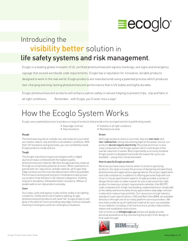 Access Products / Ecoglo, Catalogs, Ecoglo Catalog | ARCAT