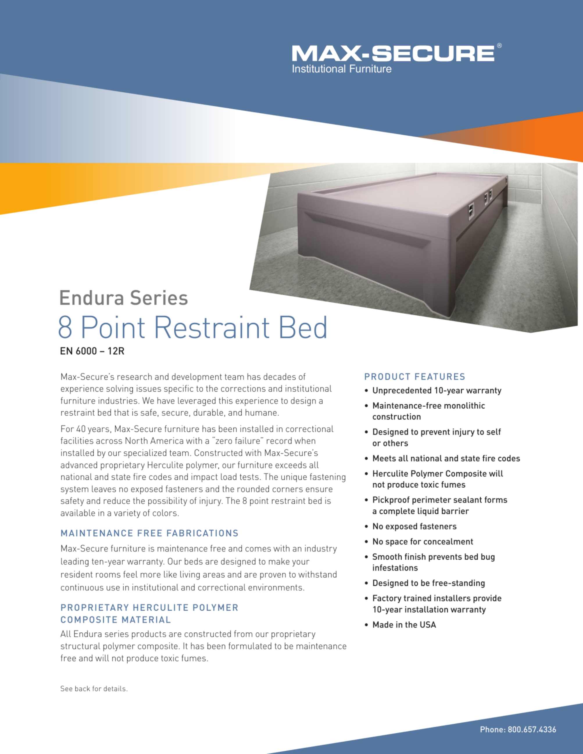 Access Products / Ecoglo, Catalogs, Max Secure Institutional Furniture | ARCAT