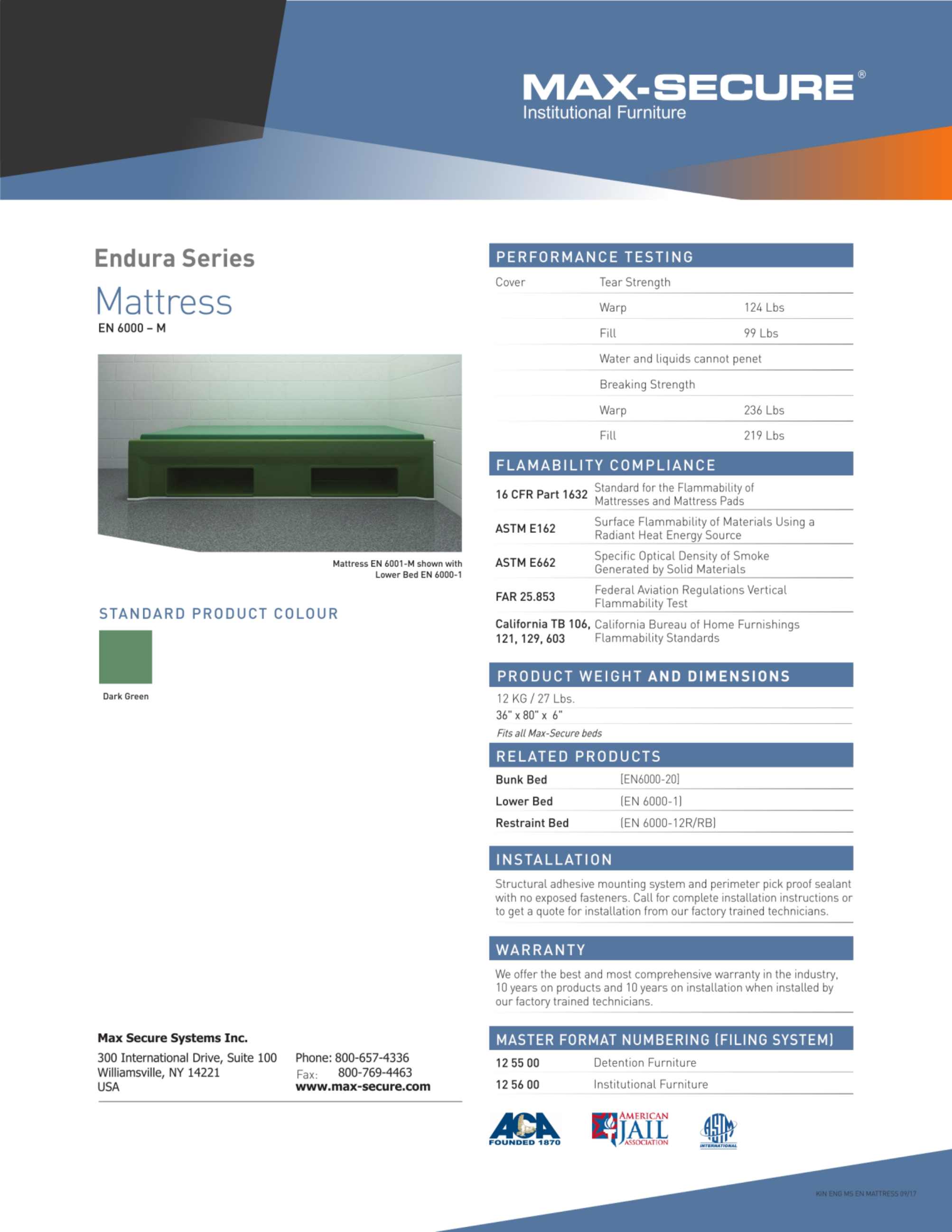 Access Products / Ecoglo, Catalogs, Max Secure Institutional Furniture | ARCAT