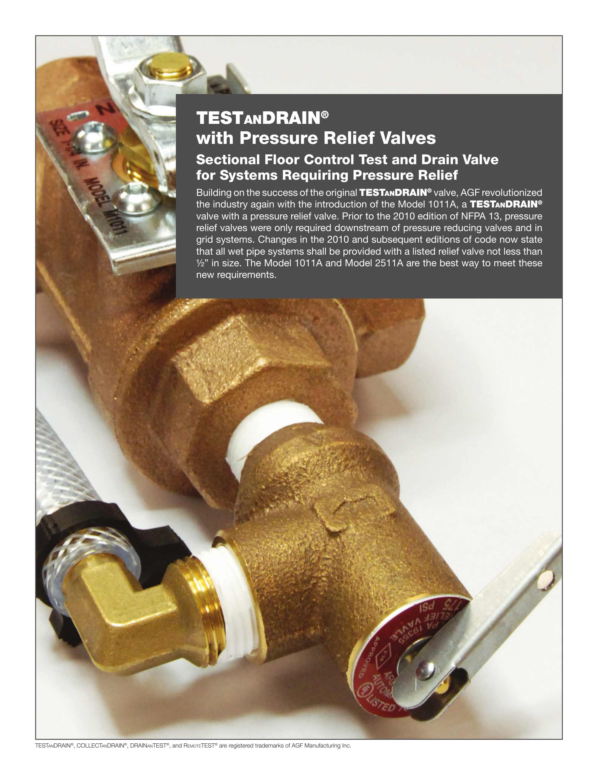 AGF Manufacturing, Inc. , Catalogs, Fire Sprinkler Product Catalog | ARCAT