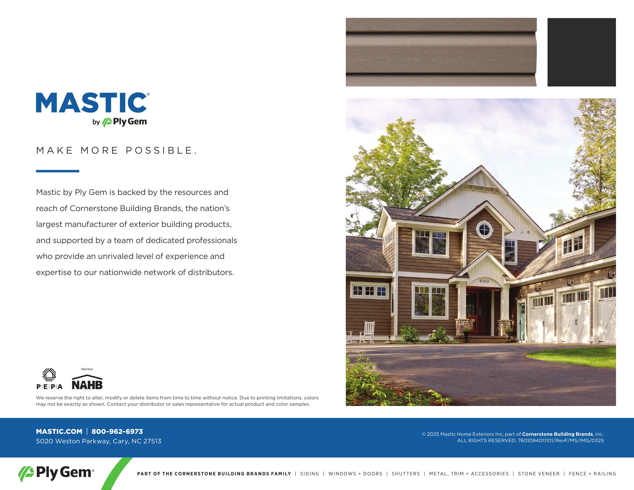 Mastic by Ply Gem, Catalogs, Mastic Cedar Discovery Brochure | ARCAT