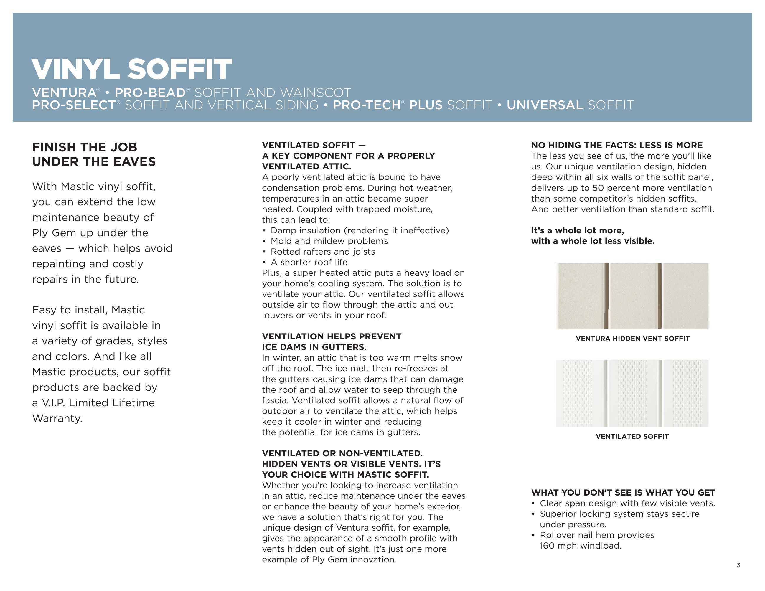 Mastic by Ply Gem, Catalogs, Mastic Vinyl Soffit | ARCAT