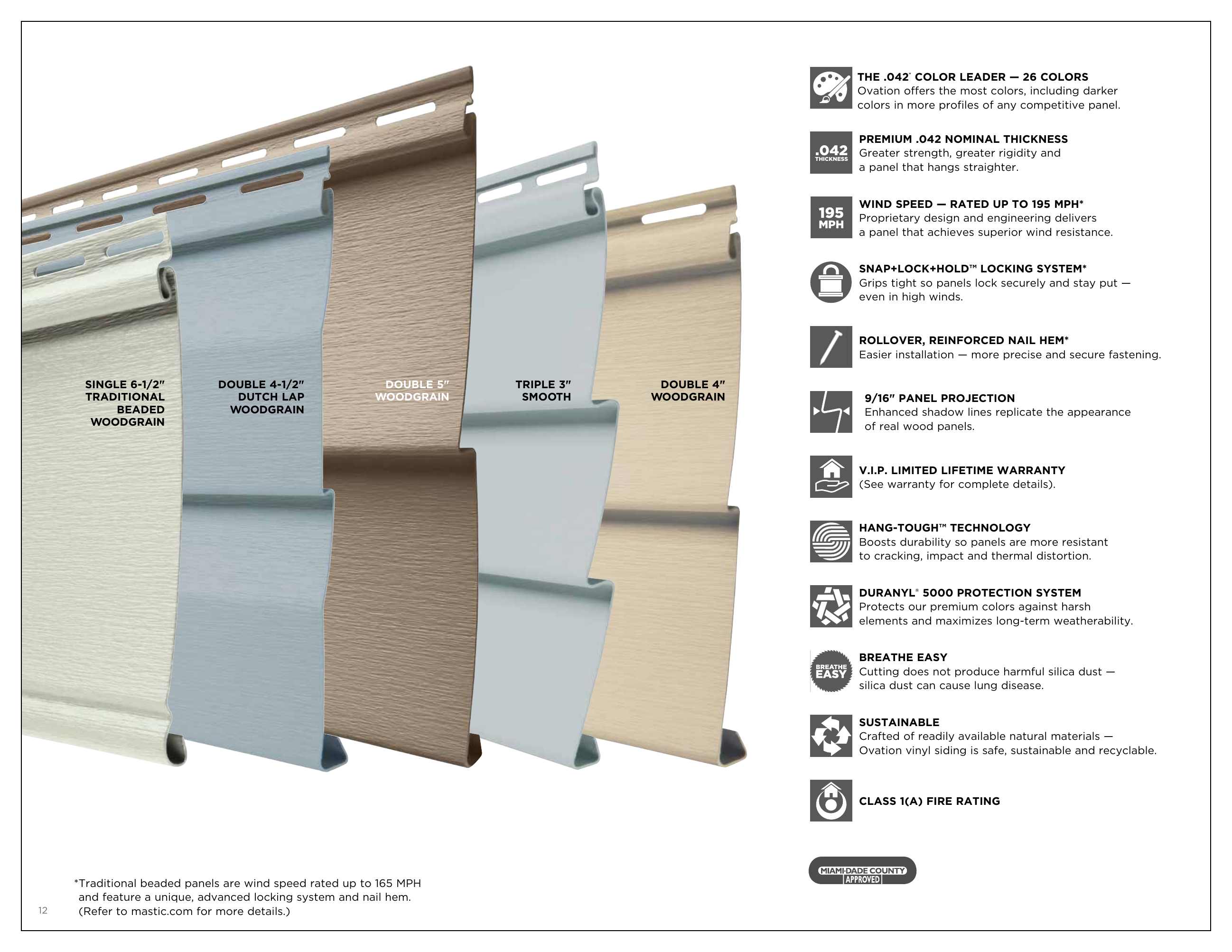 Mastic by Ply Gem, Catalogs, Ovation Brochure | ARCAT