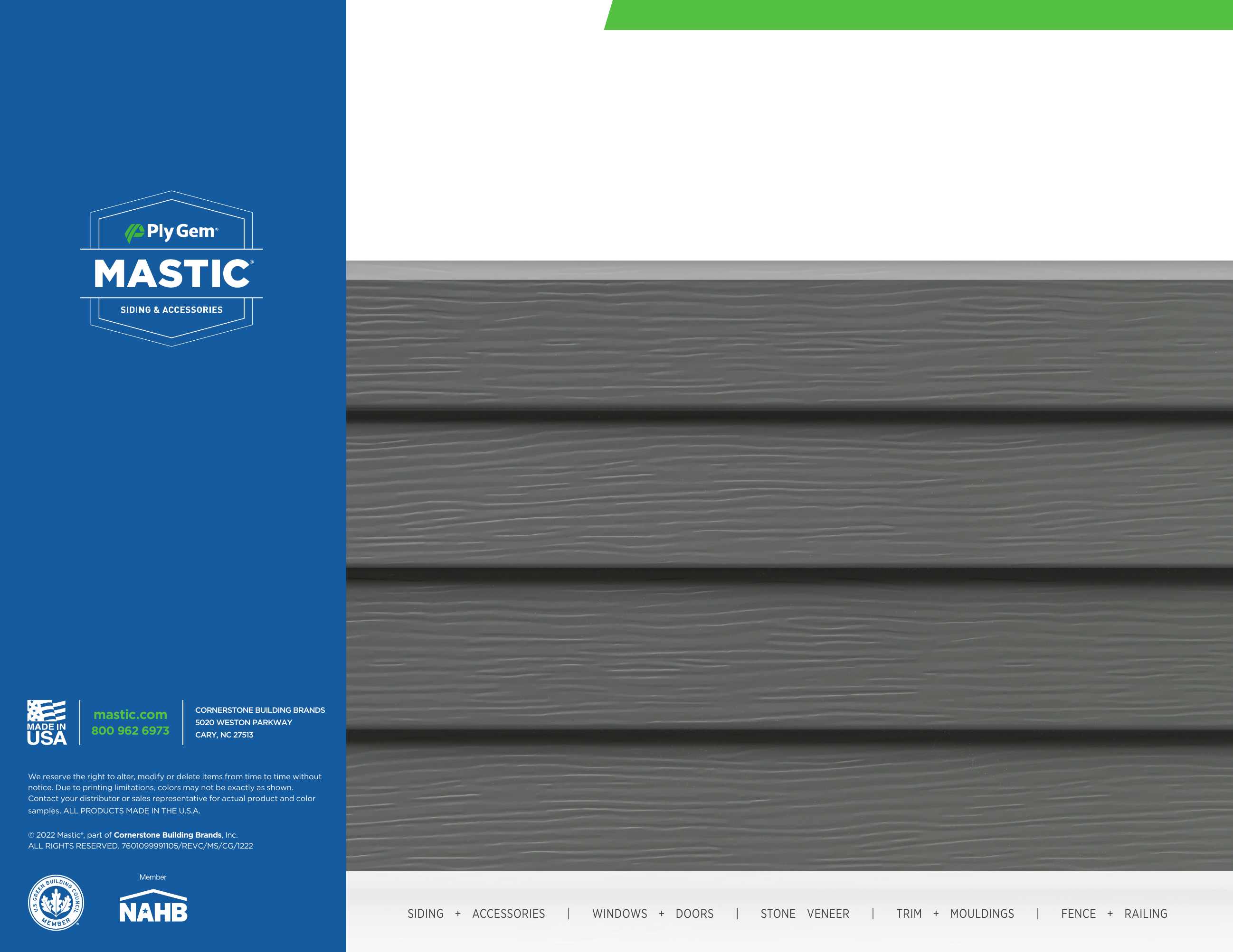 Mastic by Ply Gem, Catalogs, Performance Metals | ARCAT