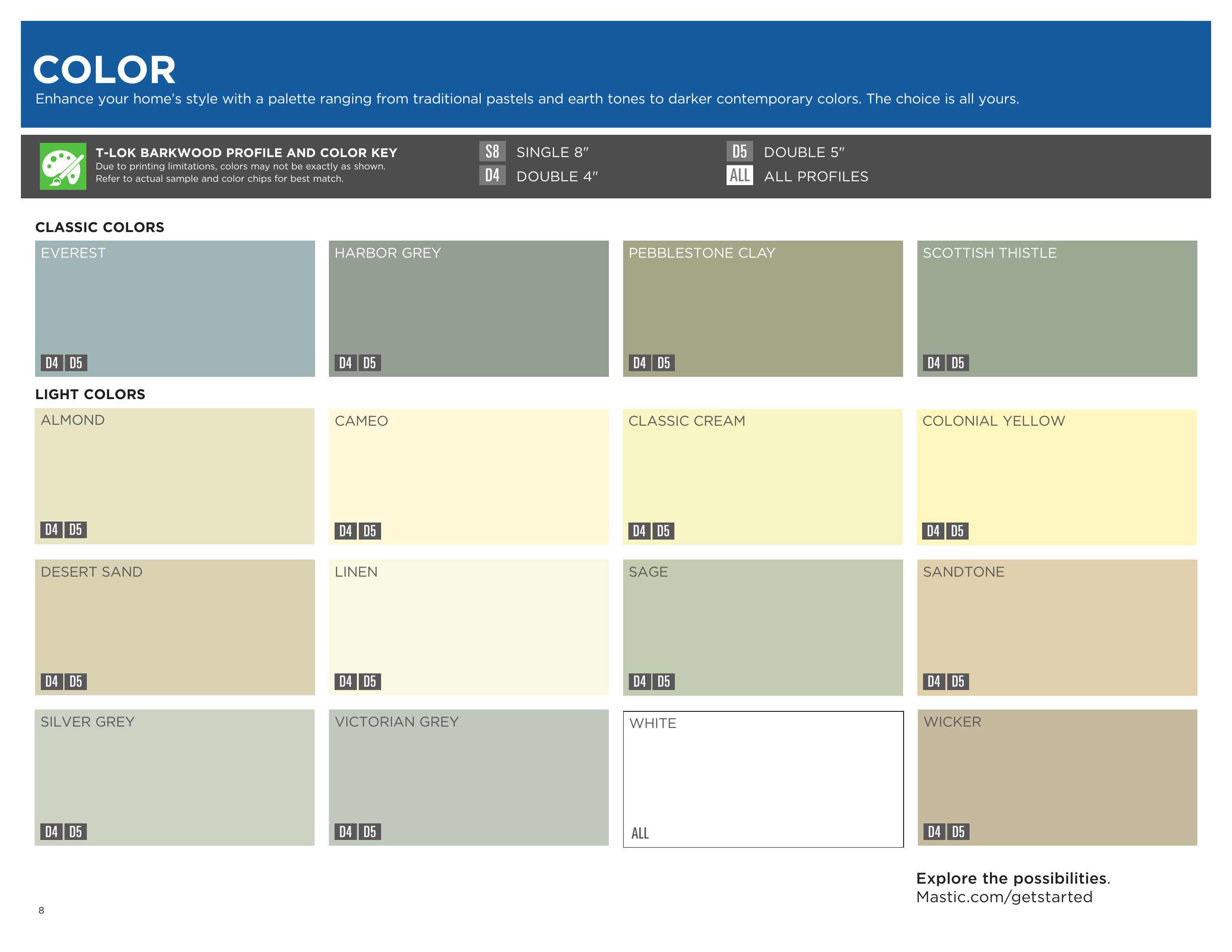 Mastic by Ply Gem, Catalogs, T-Lok Barkwood Vinyl Siding | ARCAT