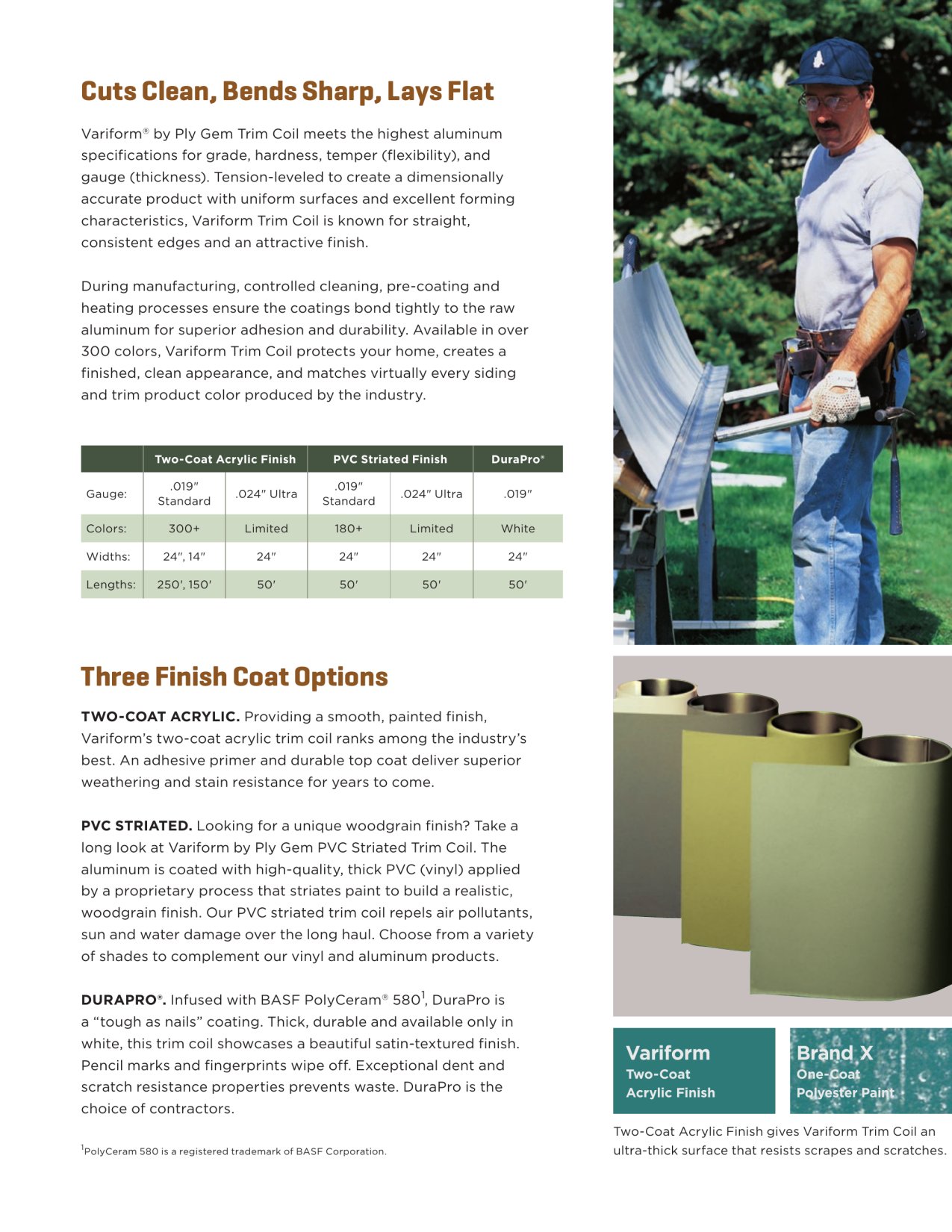Mastic by Ply Gem, Catalogs, Variform Trim Coil Selector | ARCAT