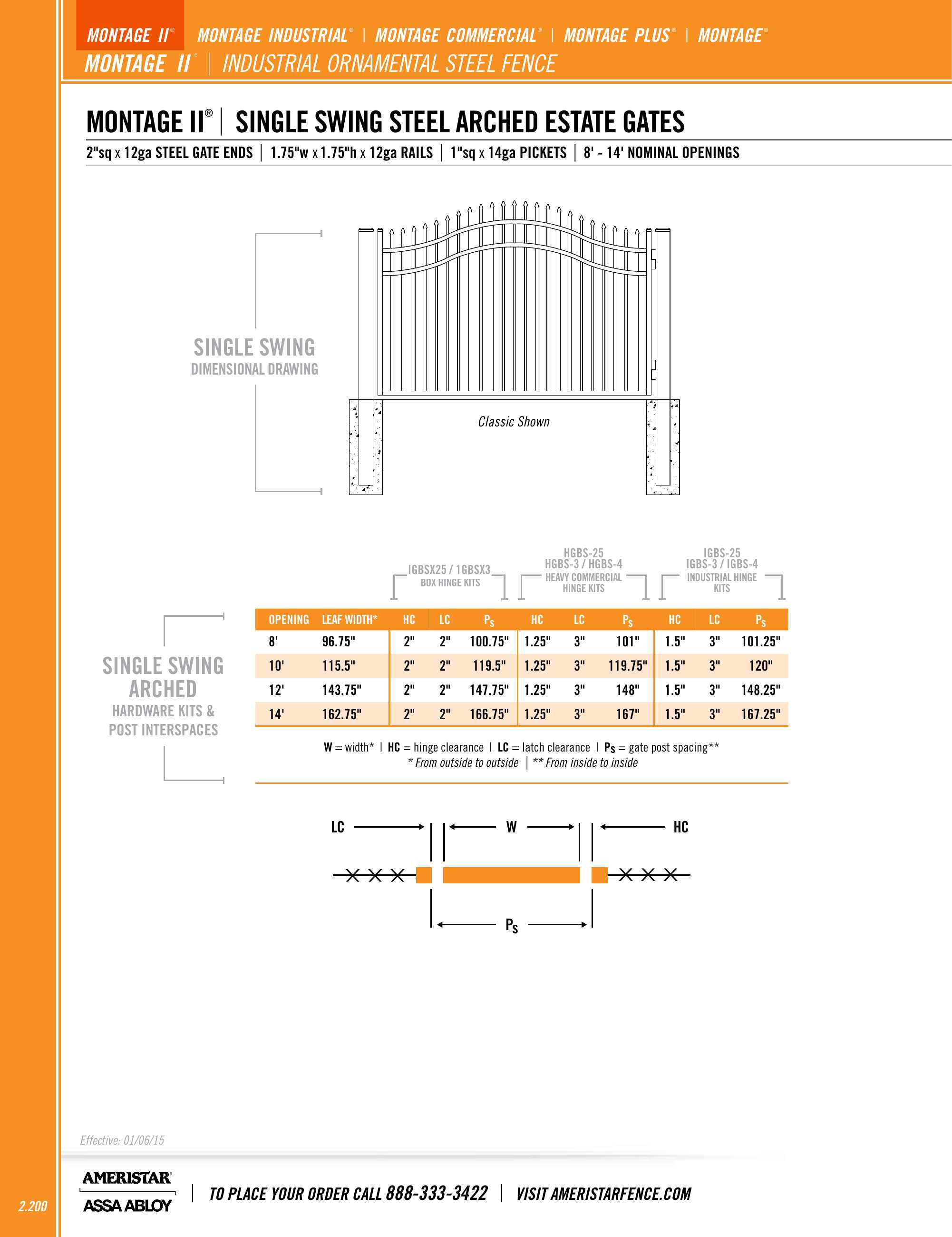 Ameristar Fence Products, Catalogs, Montage II Estate Gates | ARCAT