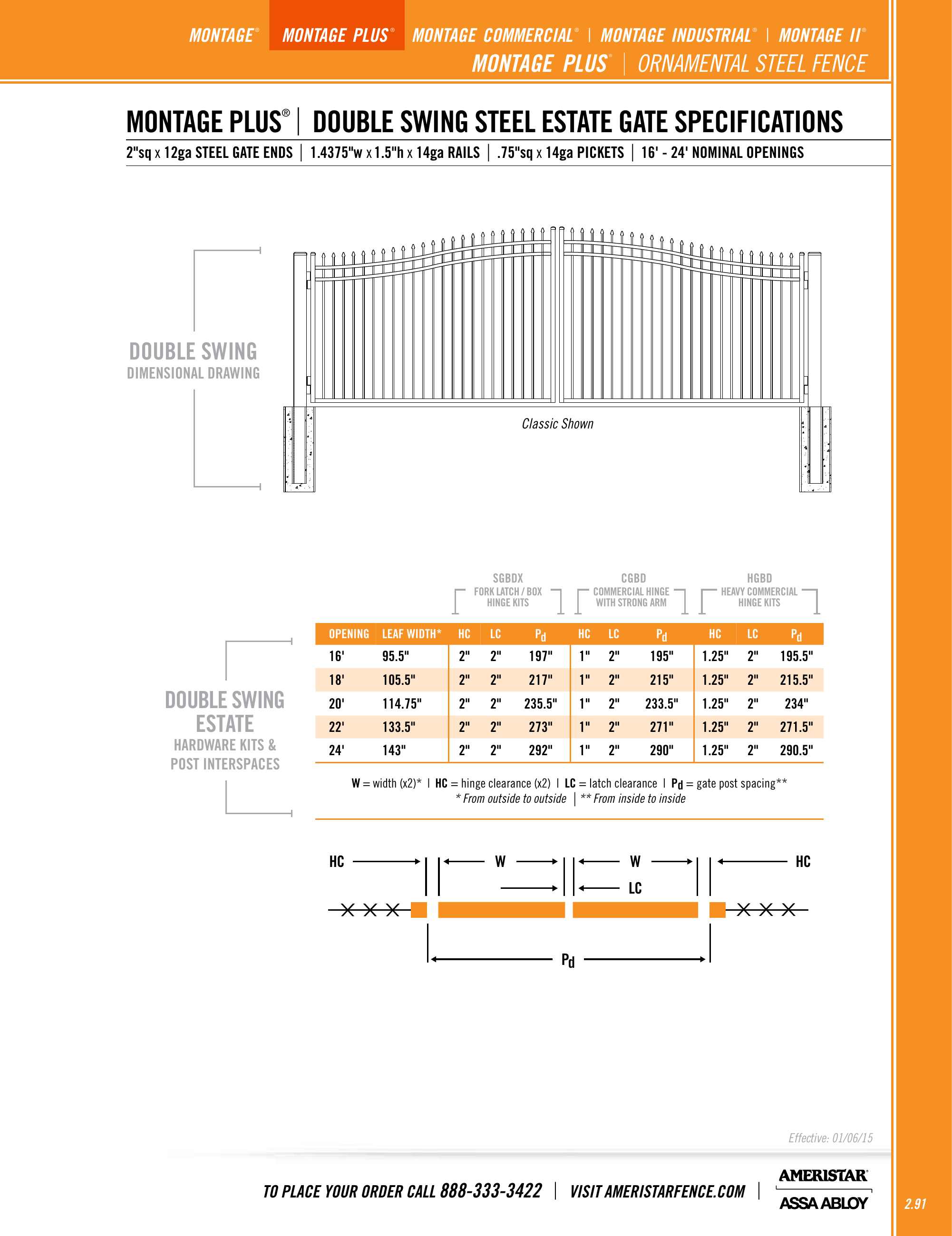 Ameristar Fence Products, Catalogs, Montage Plus | ARCAT