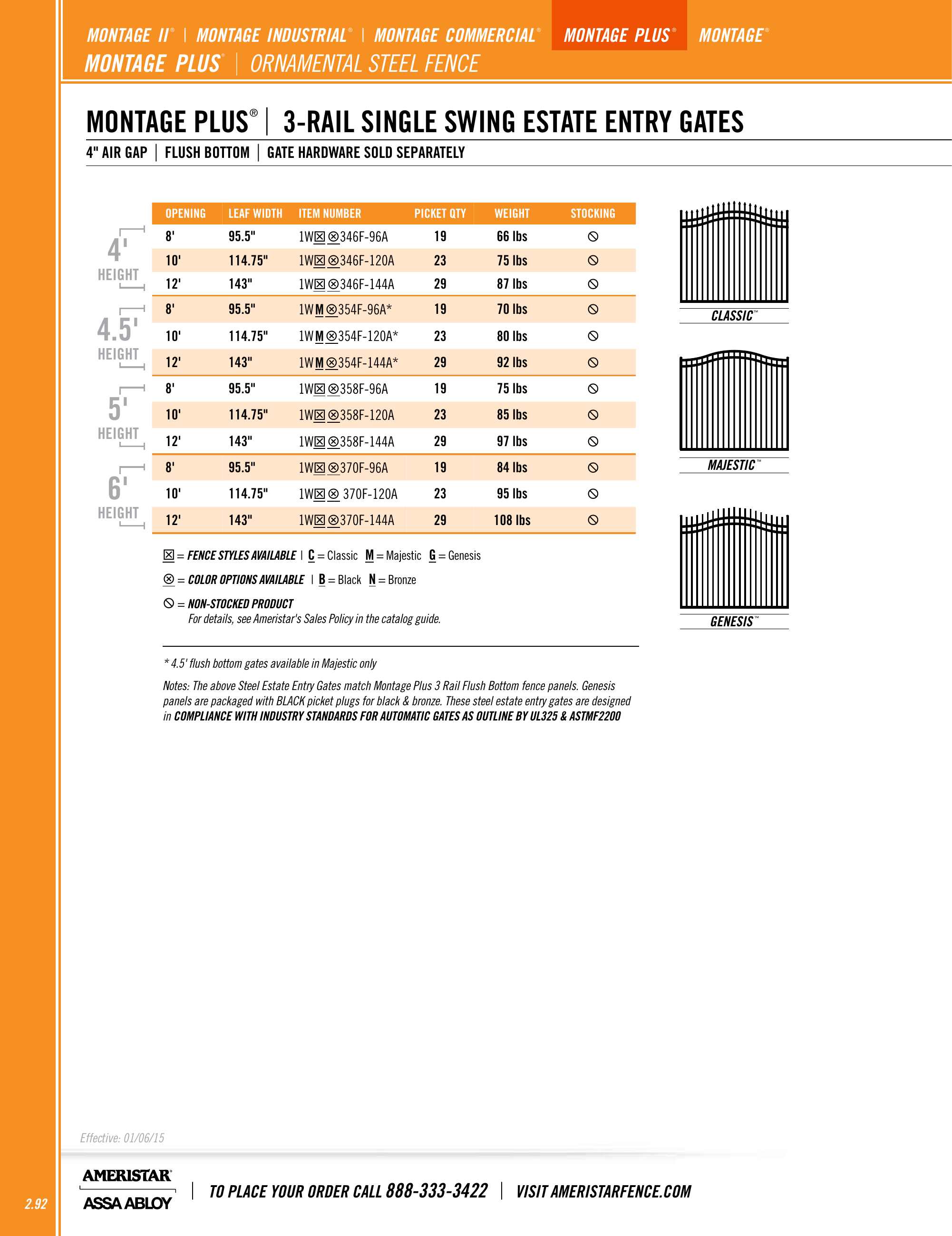 Ameristar Fence Products, Catalogs, Montage Plus | ARCAT