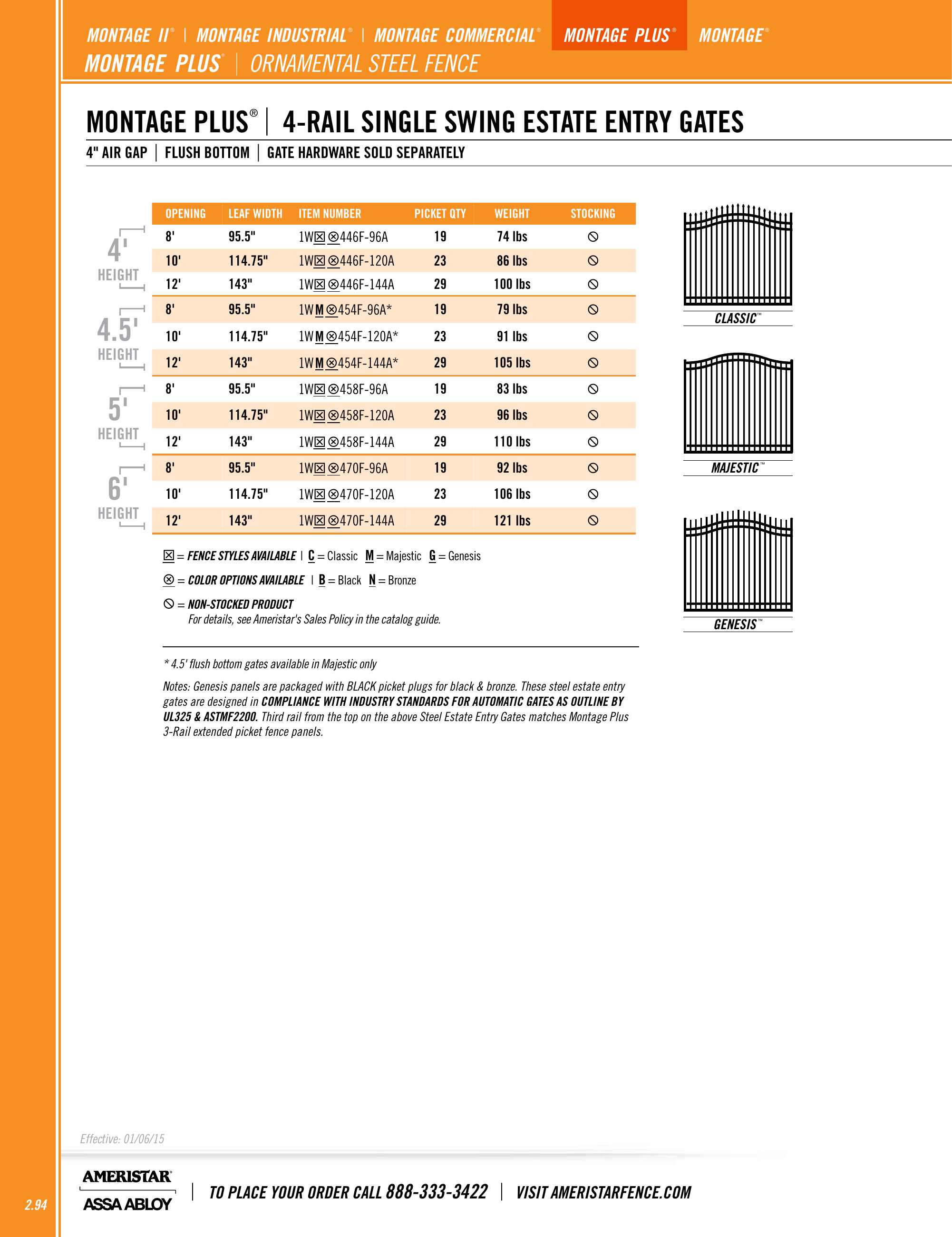 Ameristar Fence Products, Catalogs, Montage Plus | ARCAT