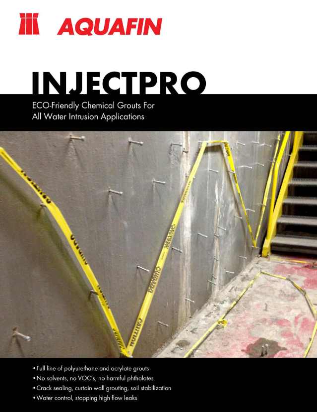 Aquafin, Inc., Catalogs, InjectPro | ARCAT