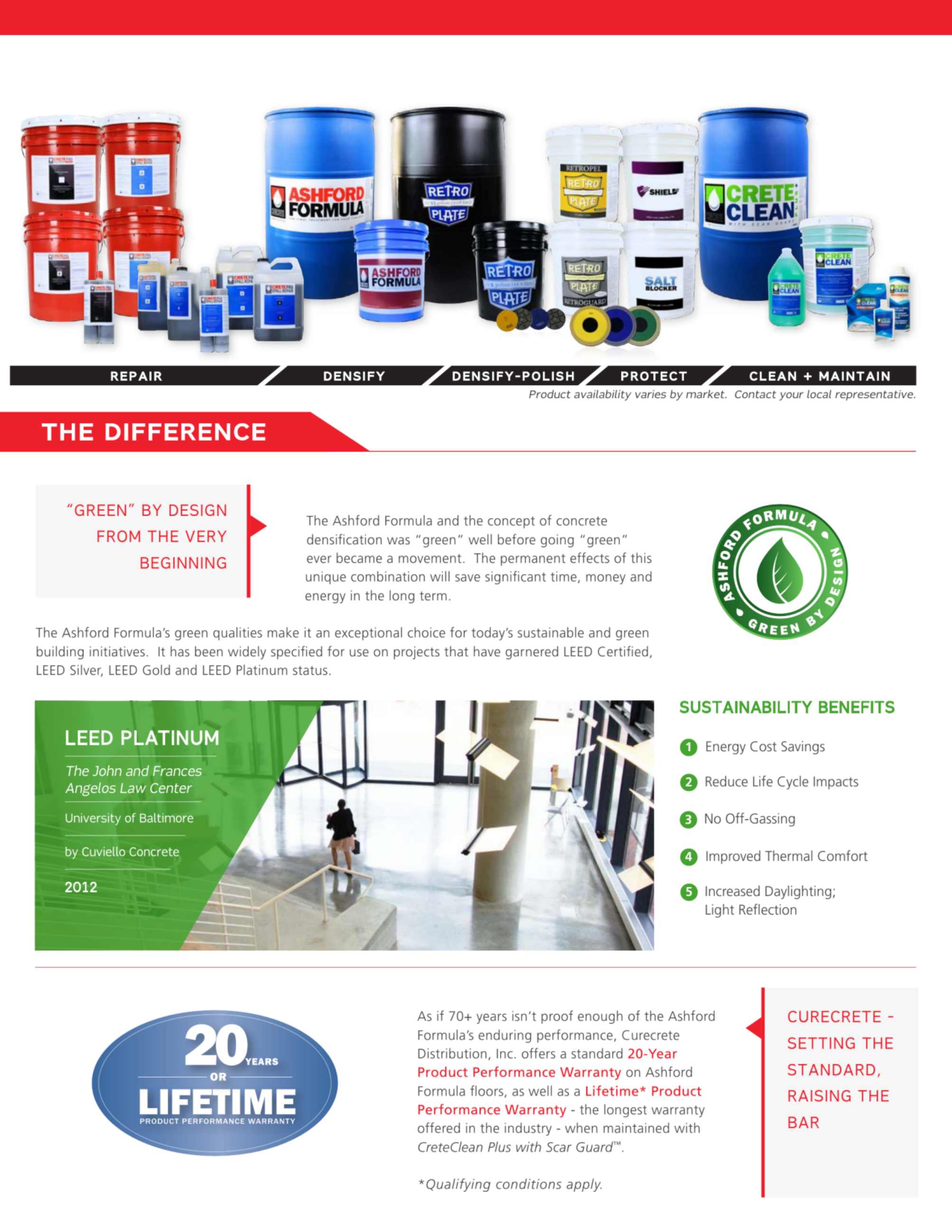 Curecrete, Catalogs, Main Brochure | ARCAT