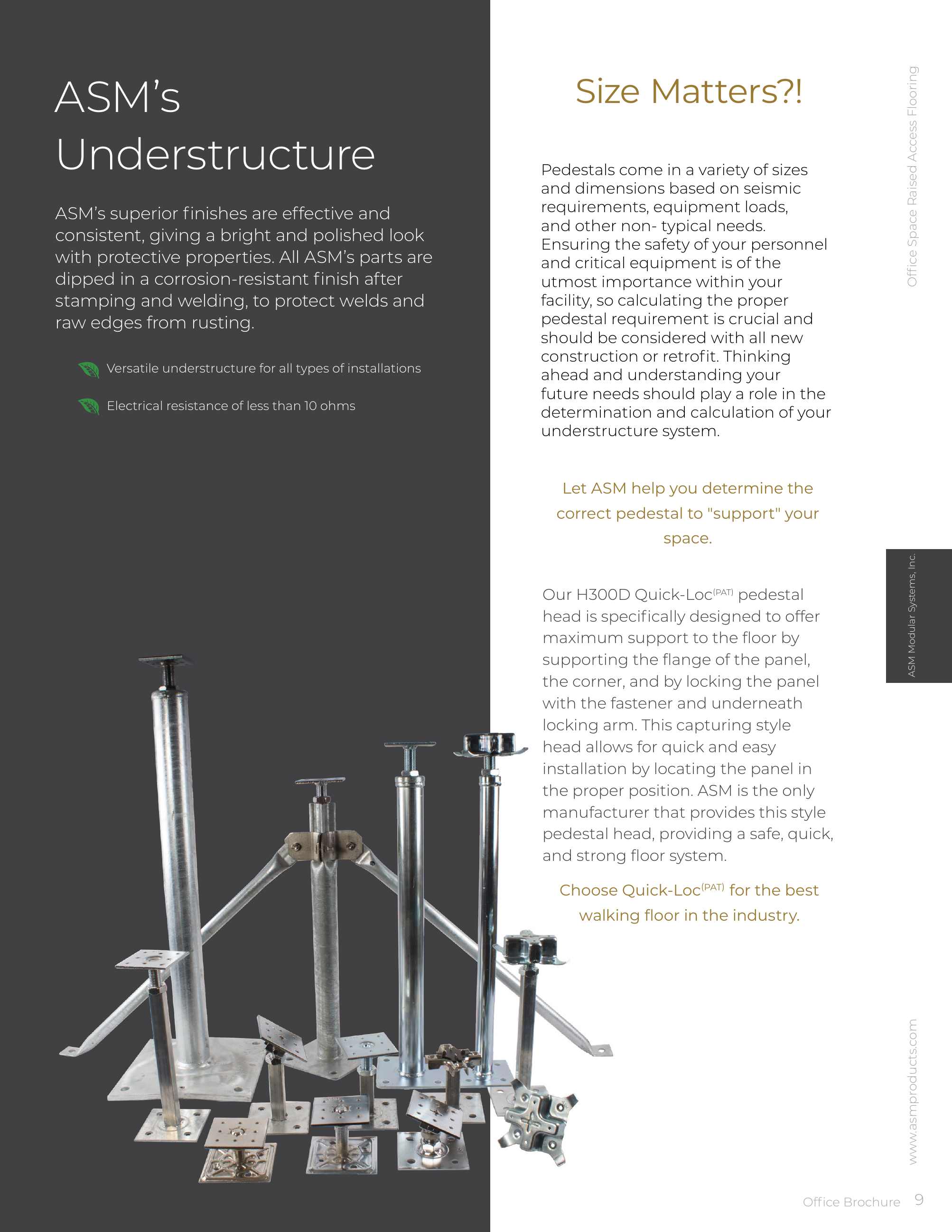 ASM Modular Systems, Inc., Catalogs, Raised Access Flooring | ARCAT