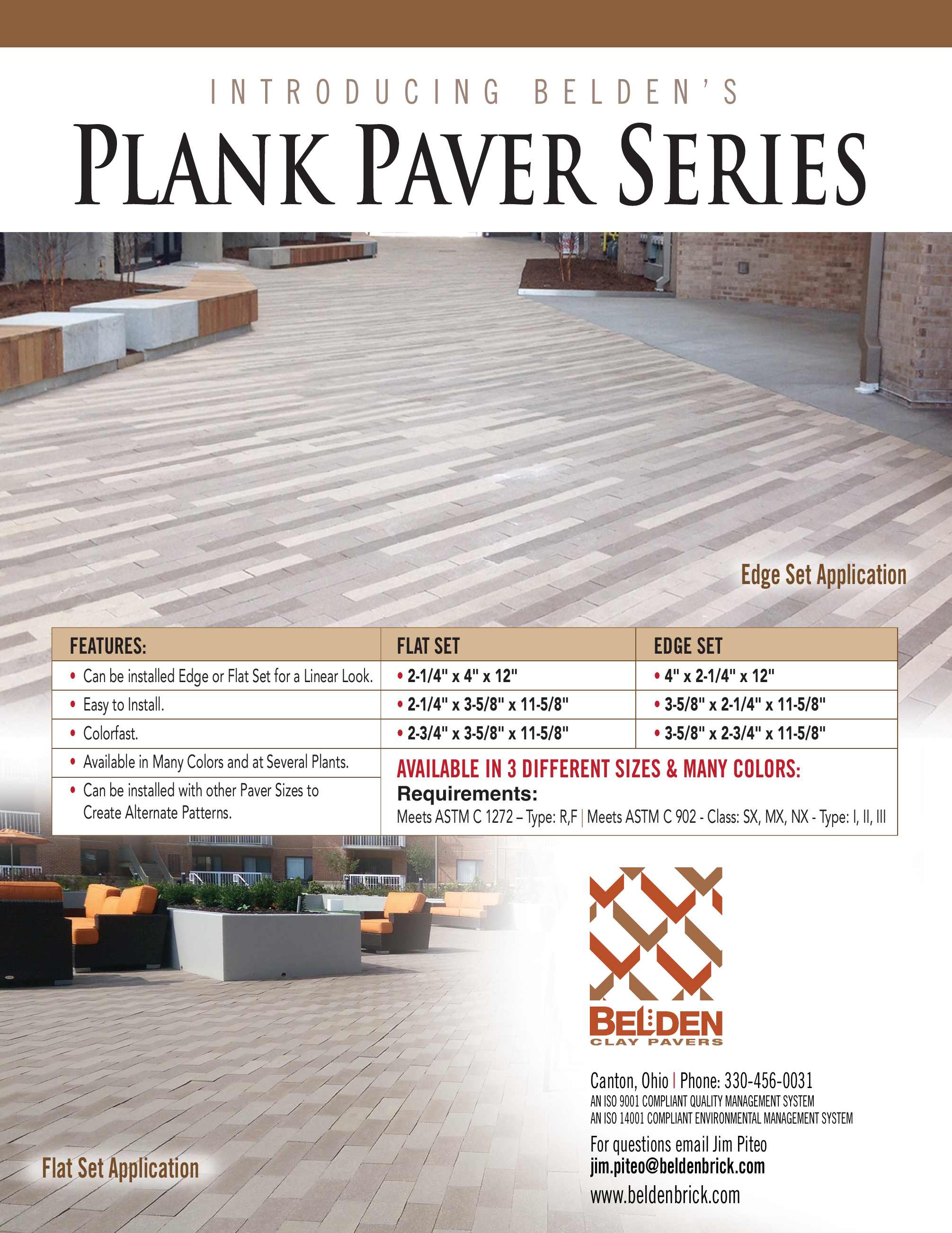 Belden Brick Company (The), Catalogs, Plank Paver Series | ARCAT