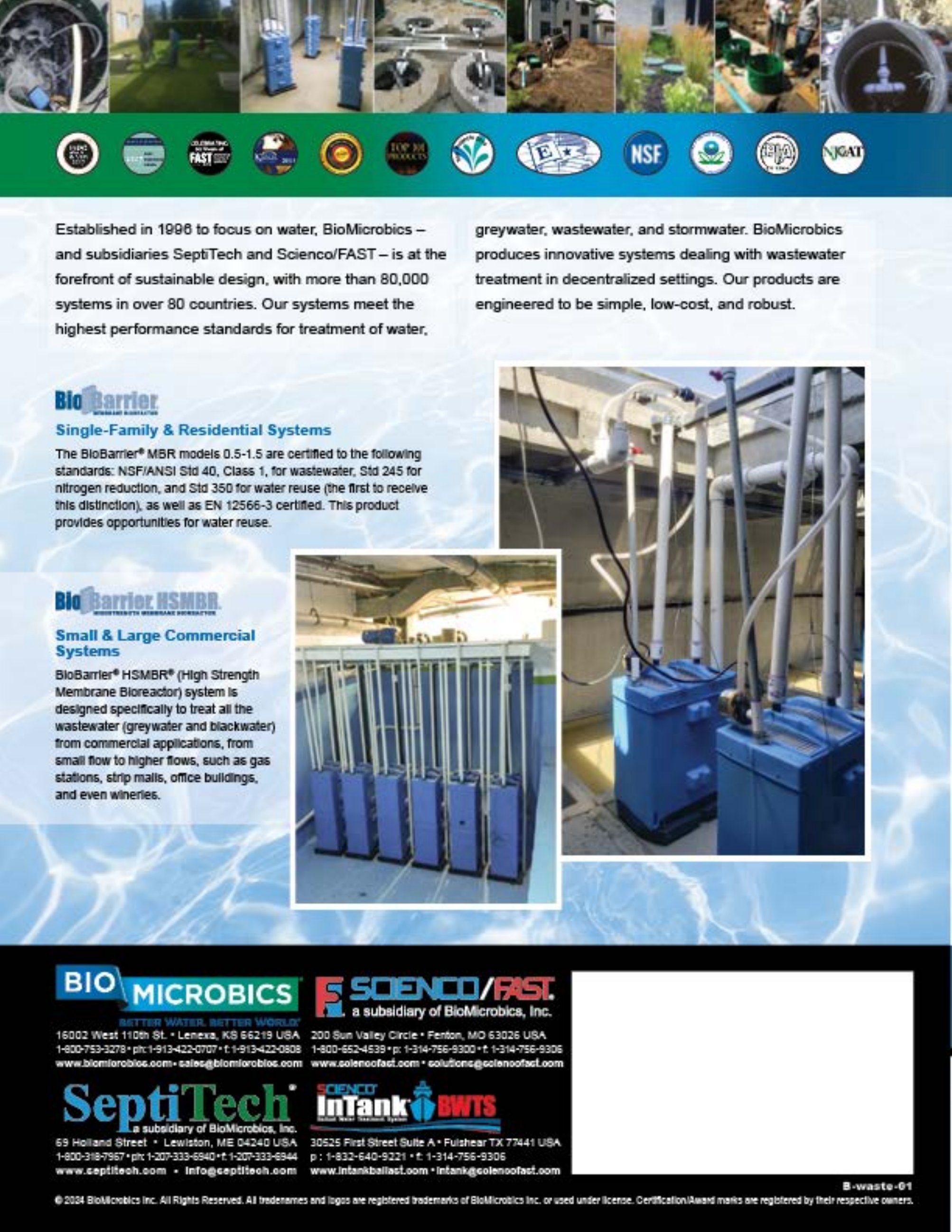 BioMicrobics, Inc., Catalogs, BioBarrier | ARCAT