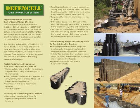 TYPAR Geosynthetics, Catalogs, TYPAR Defencell - Military | ARCAT