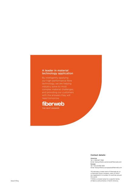 TYPAR Geosynthetics, Catalogs, Fiberweb - The Next Answer in ...