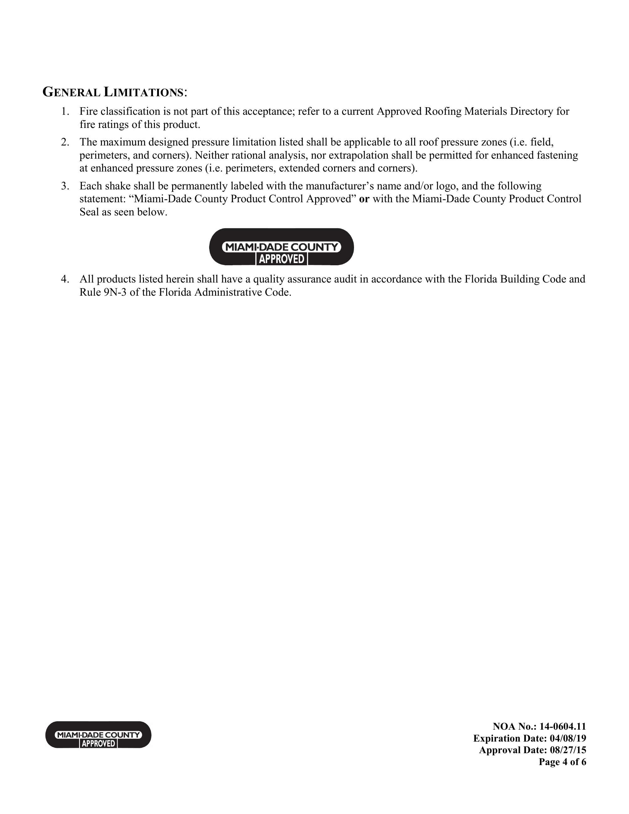 Brava Roof Tile, Catalogs, Shake Class C Miami Dade NOA | ARCAT