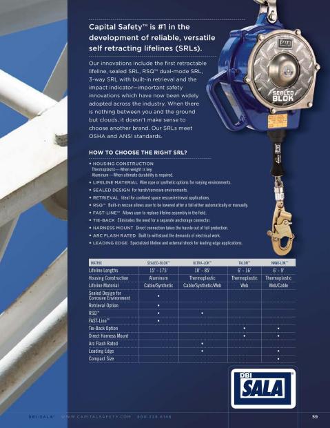 3M Fall Protection Business, Catalogs, DBI SALA Full Line Catalog | ARCAT